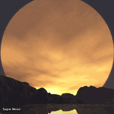 GIF supermoon - animated GIF on GIFER
