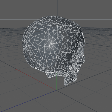 C4d skull low poly GIF - Find on GIFER