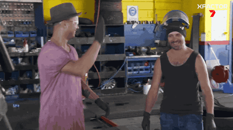 High five x factor GIF - Find on GIFER