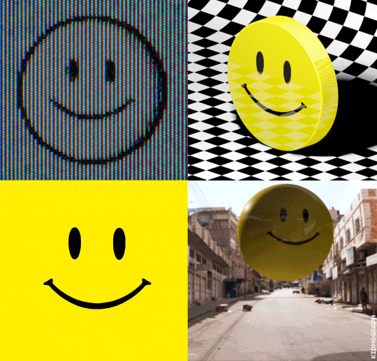 Smiley crt loop GIF - Find on GIFER