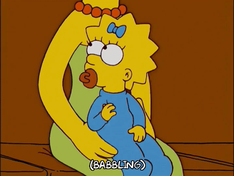 Maggie simpson pacifier marge simpson GIF - Find on GIFER
