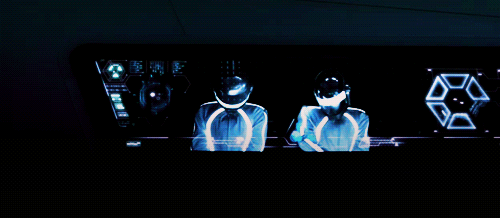 Daft punk tron same face GIF - Find on GIFER