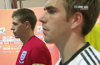 Steven gerrard philipp lahm germany vs england GIF - Find on GIFER