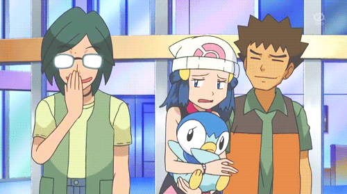 GIF pokemon laughing nervous - animated GIF on GIFER