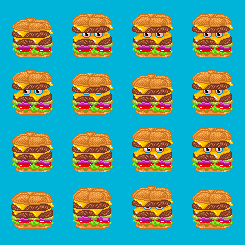 Burger 8bit justin gammon GIF on GIFER - by Gralhala