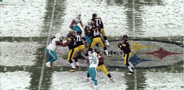 GIF nfl snow steelers - animated GIF on GIFER
