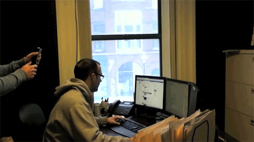 GIF stapler mtv prank - animated GIF on GIFER