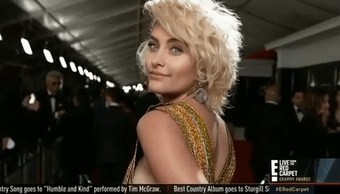 Grammys red carpet paris jackson GIF - Find on GIFER