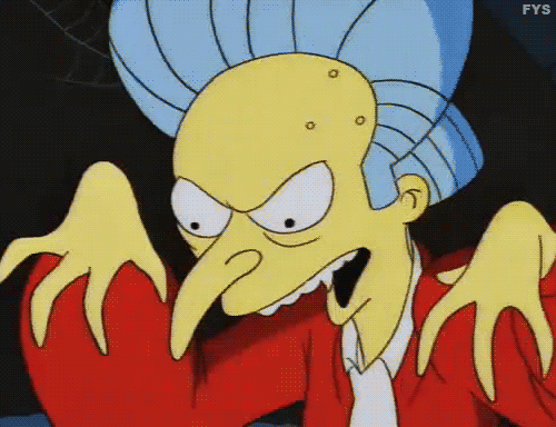 GIF mr burns vampire simpsons - animated GIF on GIFER - by Tauramar
