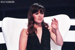 GIF kelly clarkson duets raise hand - animated GIF on GIFER