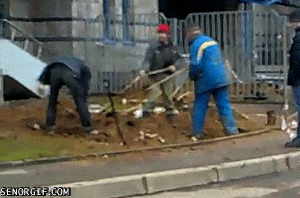 GIF digging fail wtf - animated GIF on GIFER