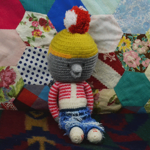 Crochet knitting characters GIF - Find on GIFER