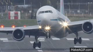 Aircraft crosswind amazing GIF - Find on GIFER