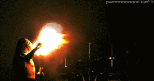 Black metal abbath fire GIF - Find on GIFER