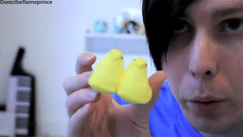GIF marshmellow peeps dancing - animated GIF on GIFER