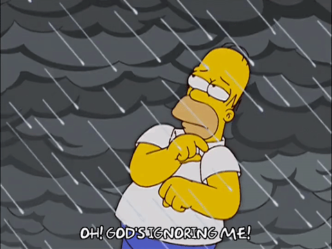 Rain god homer simpson GIF - Find on GIFER