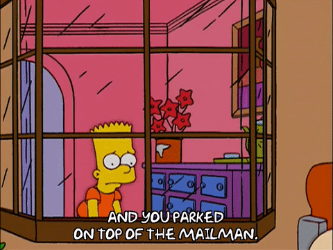 Postman bart simpson marge simpson GIF - Find on GIFER