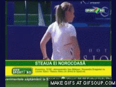 GIF simona halep serve simona - animated GIF on GIFER