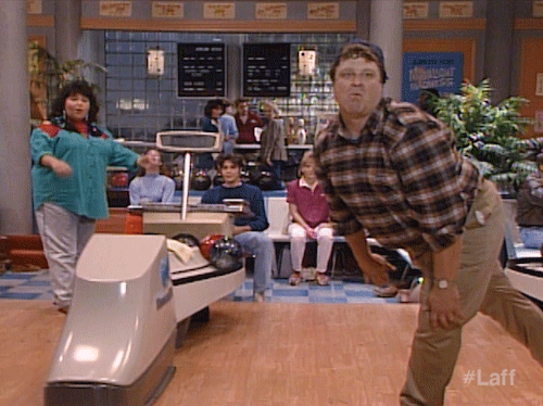 Roseanne bowling dance GIF on GIFER - by Oghmabor