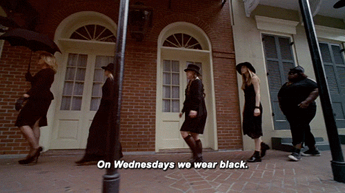 GIF black american horror story wednesday - animated GIF on GIFER