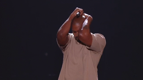 Kanye West Animated Shrug Gif
