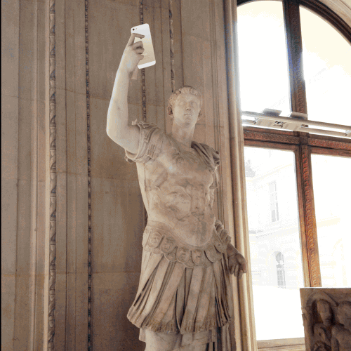 The louvre paris statue GIF - Find on GIFER