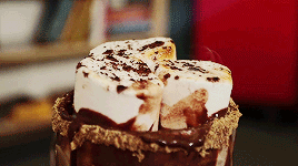 Smores hot chocolate food GIF - Find on GIFER