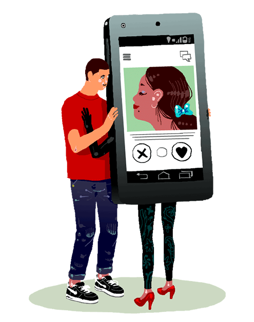 Tinder love cartoon GIF - Find on GIFER