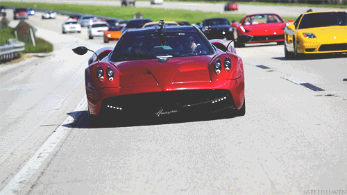 GIF pagani red cars - animated GIF on GIFER