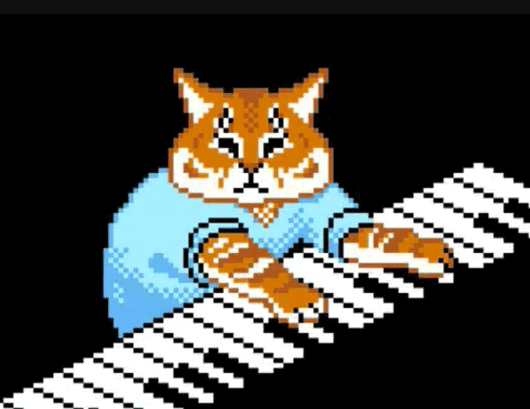 8 bit meme keyboard cat GIF - Find on GIFER