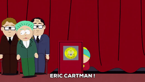 GIF eric cartman jumping stage - animated GIF on GIFER