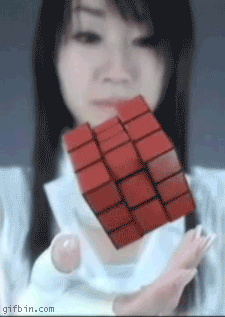 Rubik fail telekinetic GIF - Find on GIFER