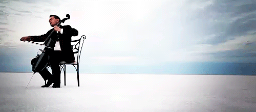 GIF cello music landscape - animated GIF on GIFER
