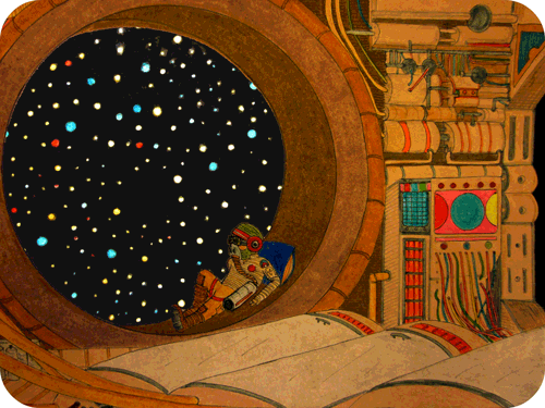Illustration art space GIF - Find on GIFER