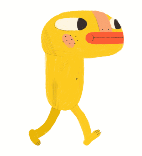 GIF fish illustration blue - animated GIF on GIFER