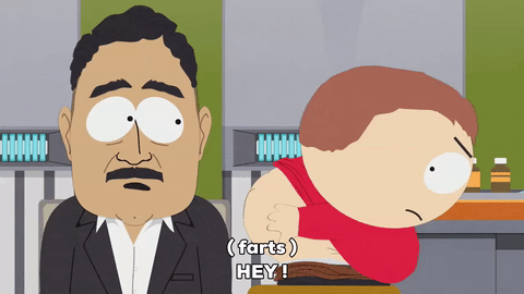 Eric cartman disgusted farting GIF - Find on GIFER