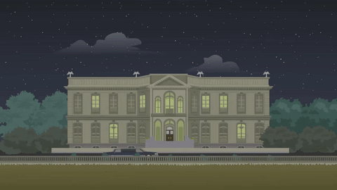 Night house mansion GIF - Find on GIFER