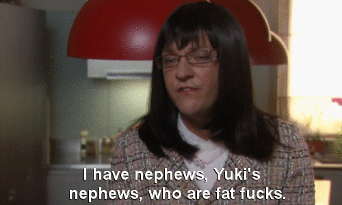 Chris lilley angry boys jen okazaki GIF - Find on GIFER