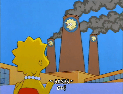 Smoke stacks lisa simpson season 8 GIF - Find on GIFER