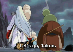 GIF inuyasha sesshomaru jaken - animated GIF on GIFER