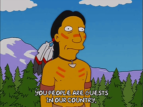 Native american homer simpson episode 13 GIF - Find on GIFER