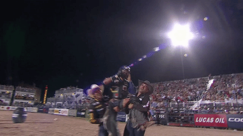Winning pbr bull riding GIF - Find on GIFER