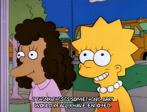 Season 3 happy lisa simpson GIF - Find on GIFER