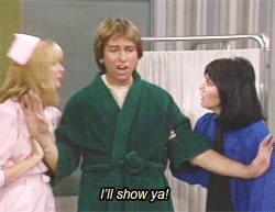 GIF ralph furley threes company jack tripper - animated GIF on GIFER