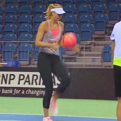 Maria sharapova football GIF - Find on GIFER