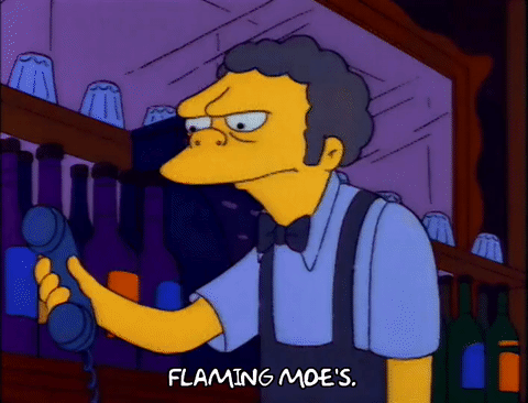 GIF flaming moe season 3 episode 10 - animated GIF on GIFER