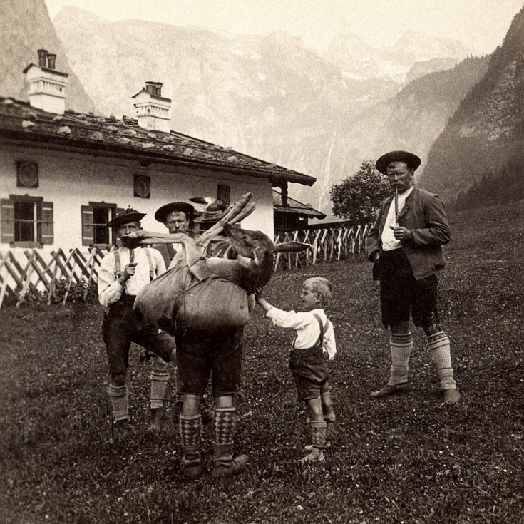 Lederhosen deer mountains GIF on GIFER - by Mezijar