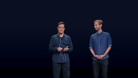 GIF music dancing stephen colbert - animated GIF on GIFER