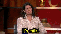 Nikki haley stephen colbert the colbert report GIF - Find on GIFER