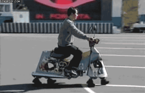Transportation scooter wtf GIF - Find on GIFER